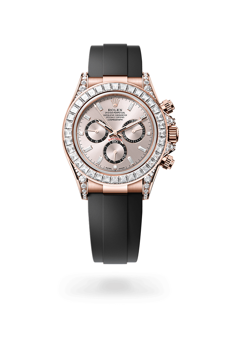 Rolex Cosmograph Daytona en or everose 18 ct et cornes serties de ...